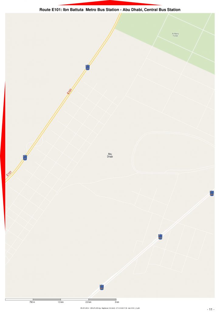 E101 Bus Route in Dubai - Time Schedule, Stops and Maps - Your Dubai Guide