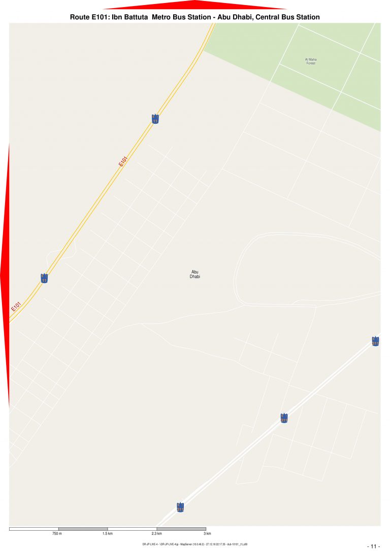 E101 Bus Route in Dubai - Time Schedule, Stops and Maps - Your Dubai Guide