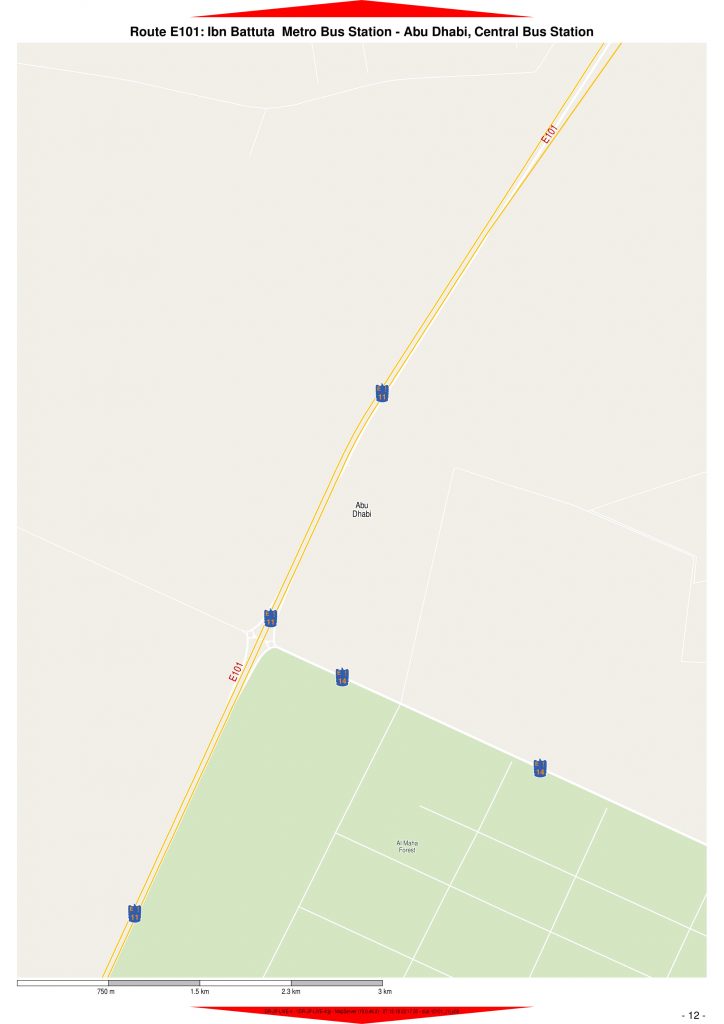 E101 Bus Route in Dubai - Time Schedule, Stops and Maps - Your Dubai Guide