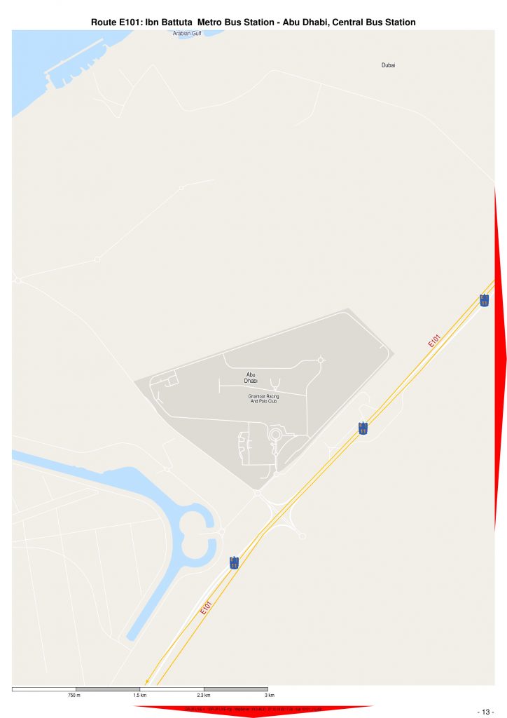E101 Bus Route in Dubai - Time Schedule, Stops and Maps - Your Dubai Guide