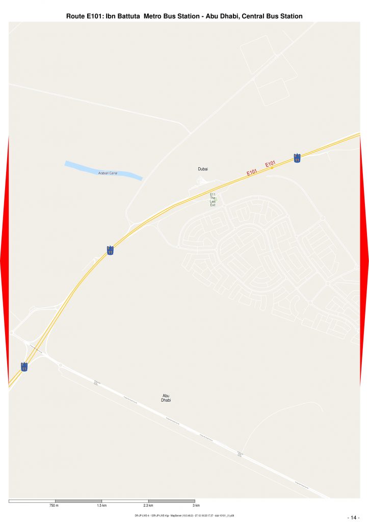 E101 Bus Route in Dubai - Time Schedule, Stops and Maps - Your Dubai Guide