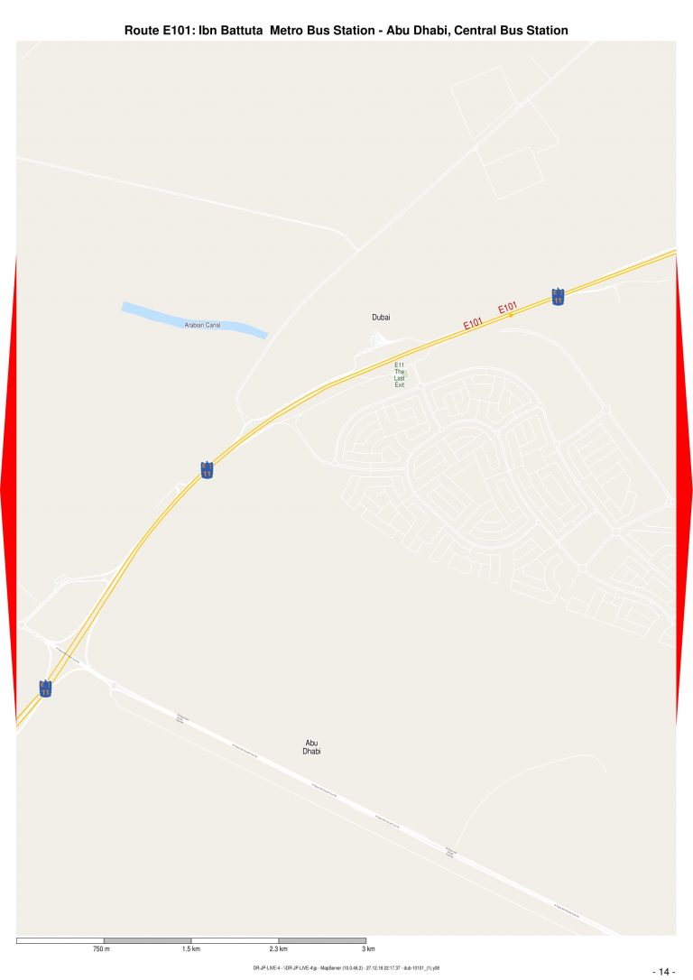E101 Bus Route in Dubai - Time Schedule, Stops and Maps - Your Dubai Guide