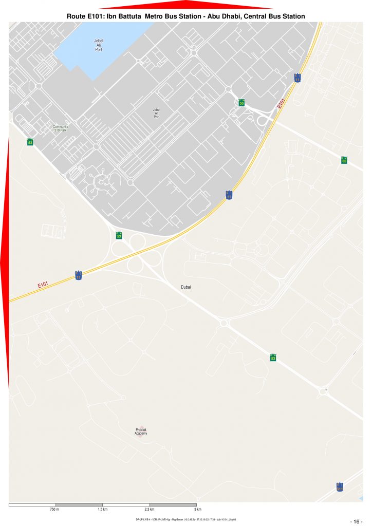 E101 Bus Route in Dubai - Time Schedule, Stops and Maps - Your Dubai Guide