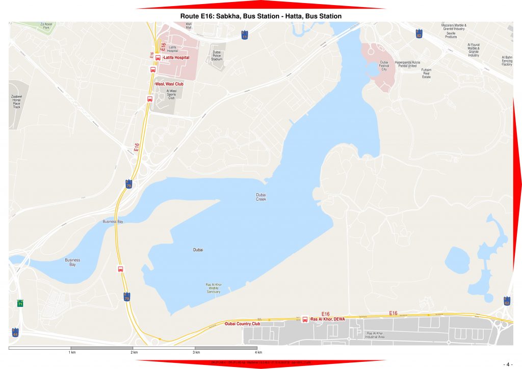E16 Bus Route in Dubai - Time Schedule, Stops and Maps - Your Dubai Guide