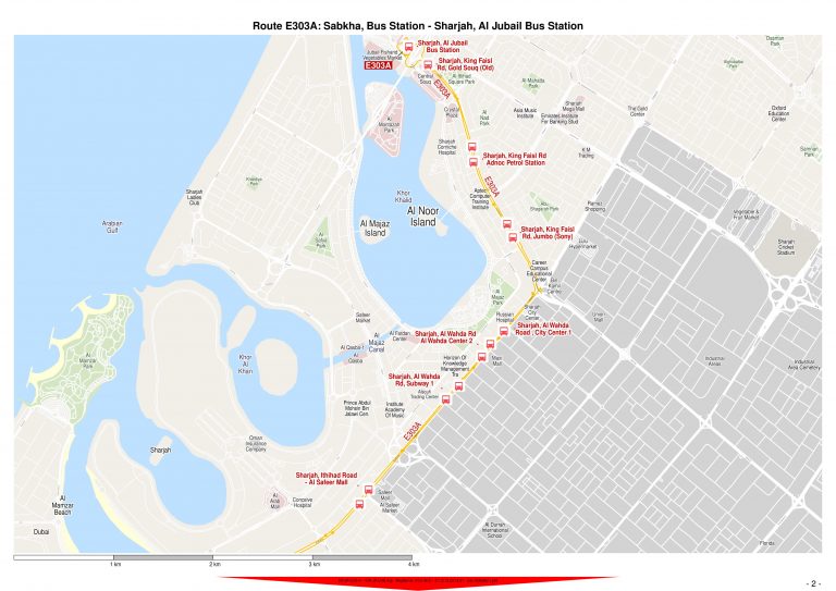 E303A Bus Route in Dubai – Time Schedule, Stops and Maps – Your Dubai Guide