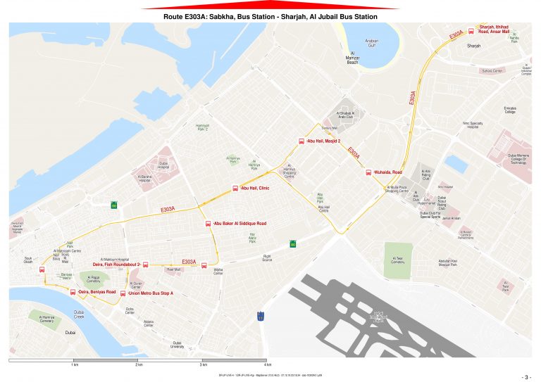 E303A Bus Route in Dubai – Time Schedule, Stops and Maps – Your Dubai Guide