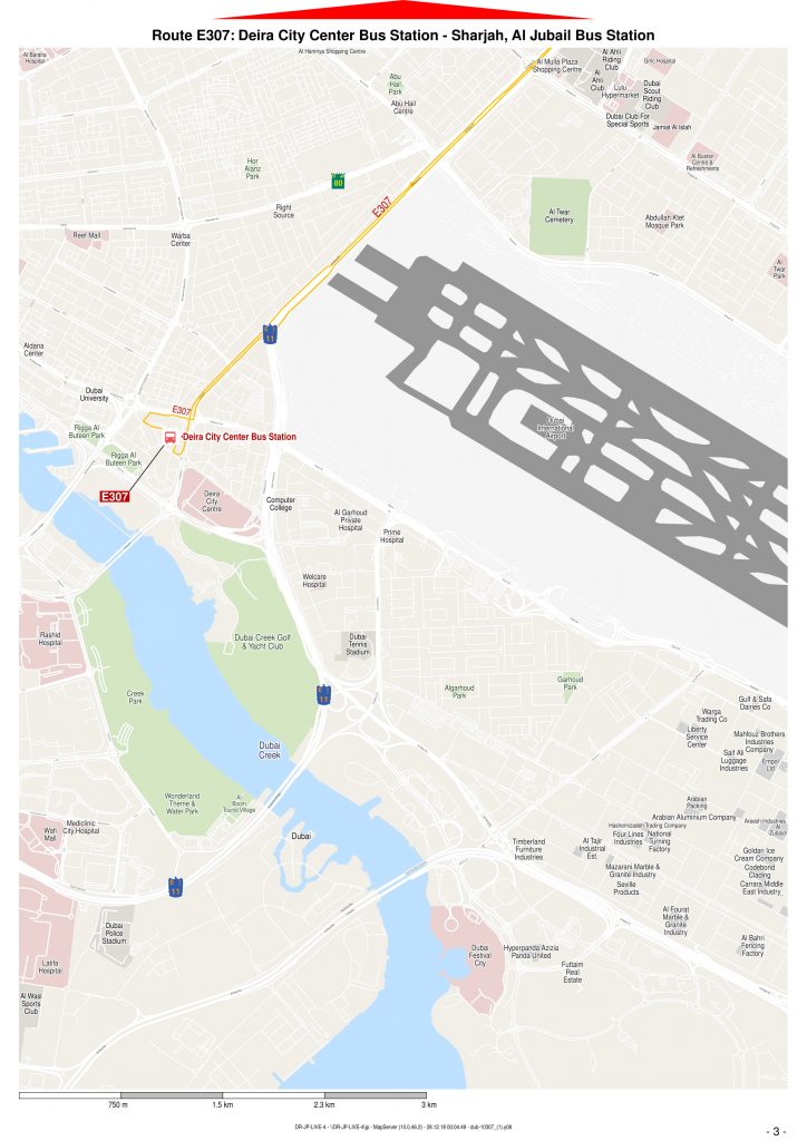 E307 Bus Route in Dubai - Time Schedule, Stops and Maps - Your Dubai Guide
