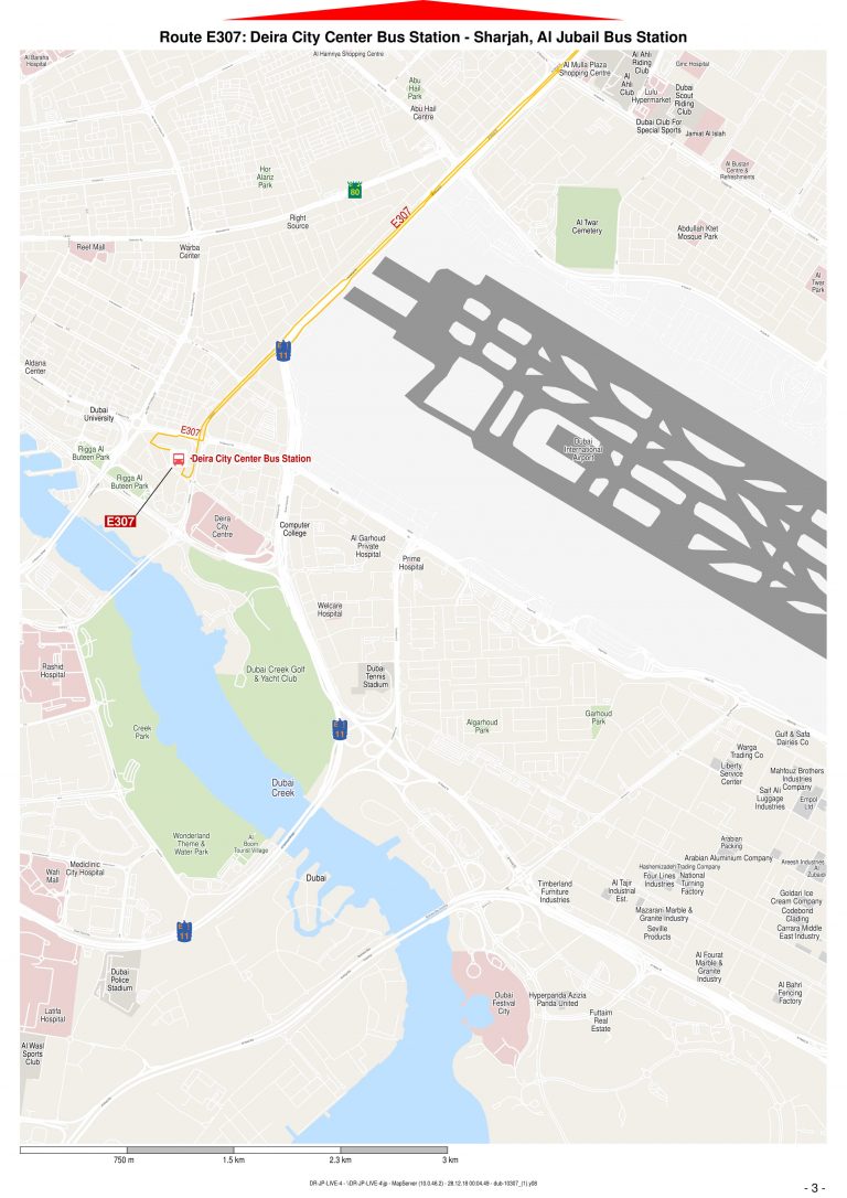 E307 Bus Route in Dubai - Time Schedule, Stops and Maps - Your Dubai Guide