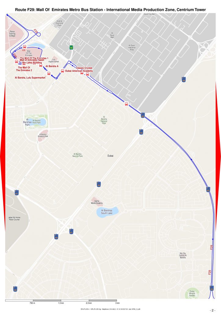 F29 Bus Route in Dubai - Time Schedule, Stops and Maps - Your Dubai Guide