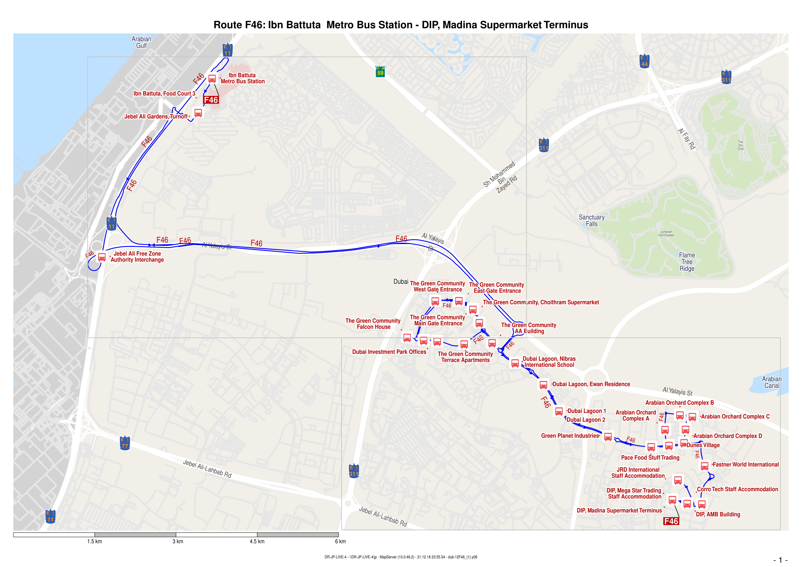 Dubai Bus Route Map Dubai Bus Route Map