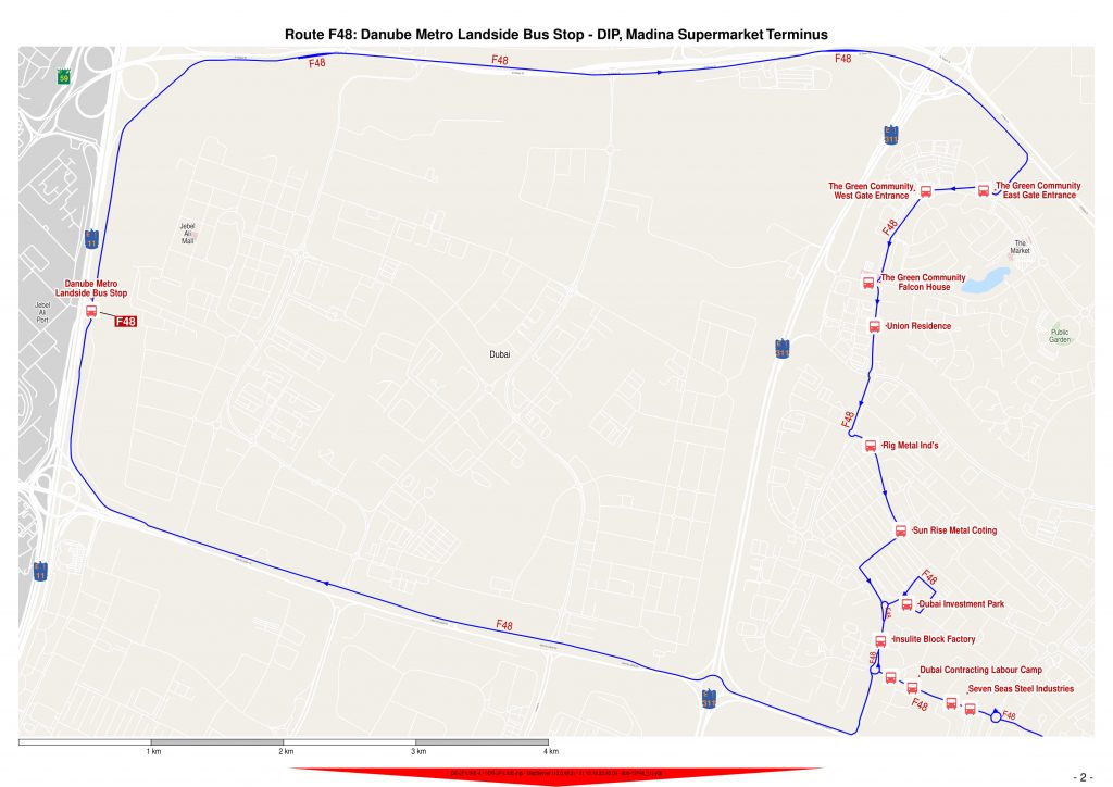 F48 Bus Route in Dubai - Time Schedule, Stops and Maps - Your Dubai Guide