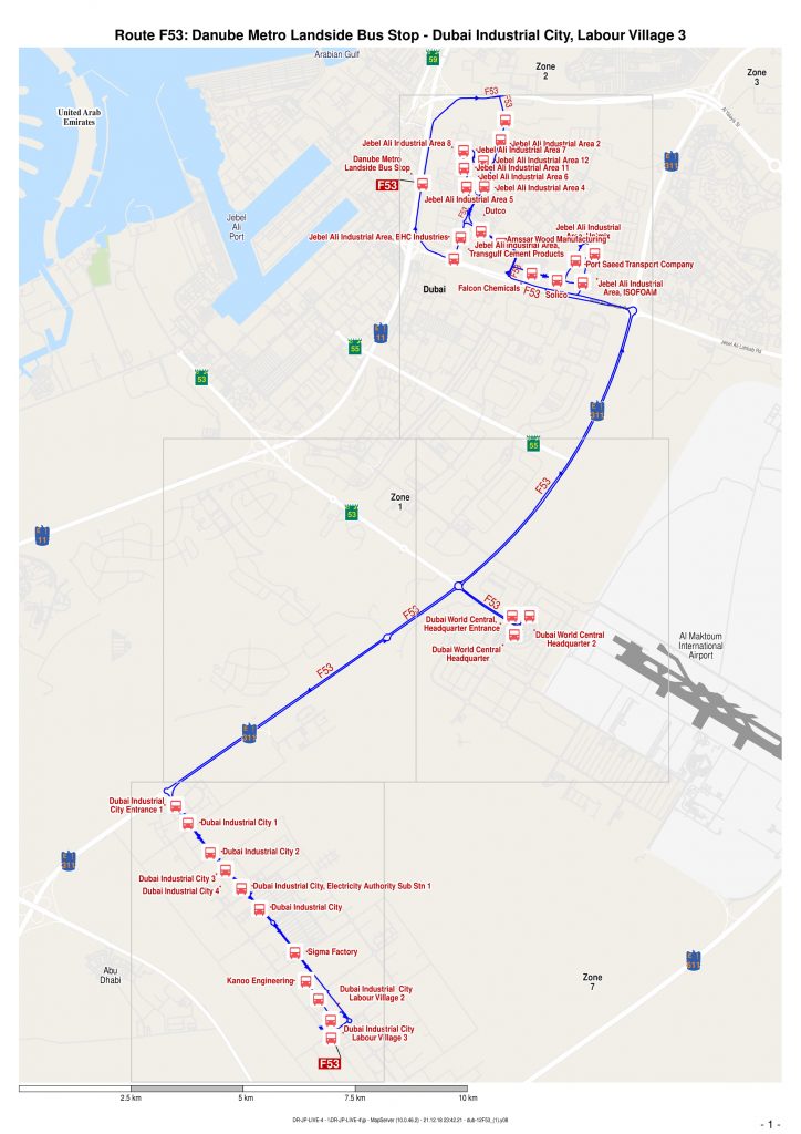 F53 Bus Route in Dubai - Time Schedule, Stops and Maps - Your Dubai Guide