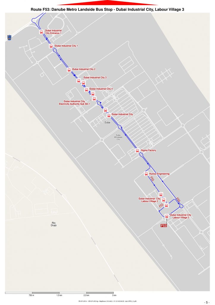 F53 Bus Route in Dubai - Time Schedule, Stops and Maps - Your Dubai Guide