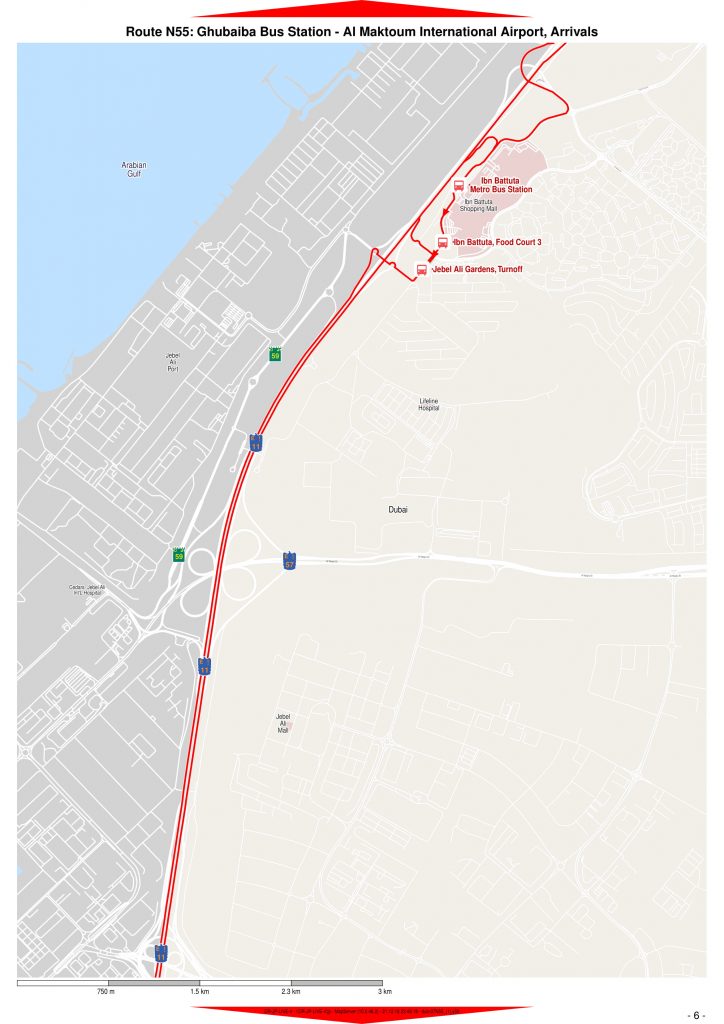 N55 Bus Route in Dubai – Time Schedule, Stops and Maps – Your Dubai Guide