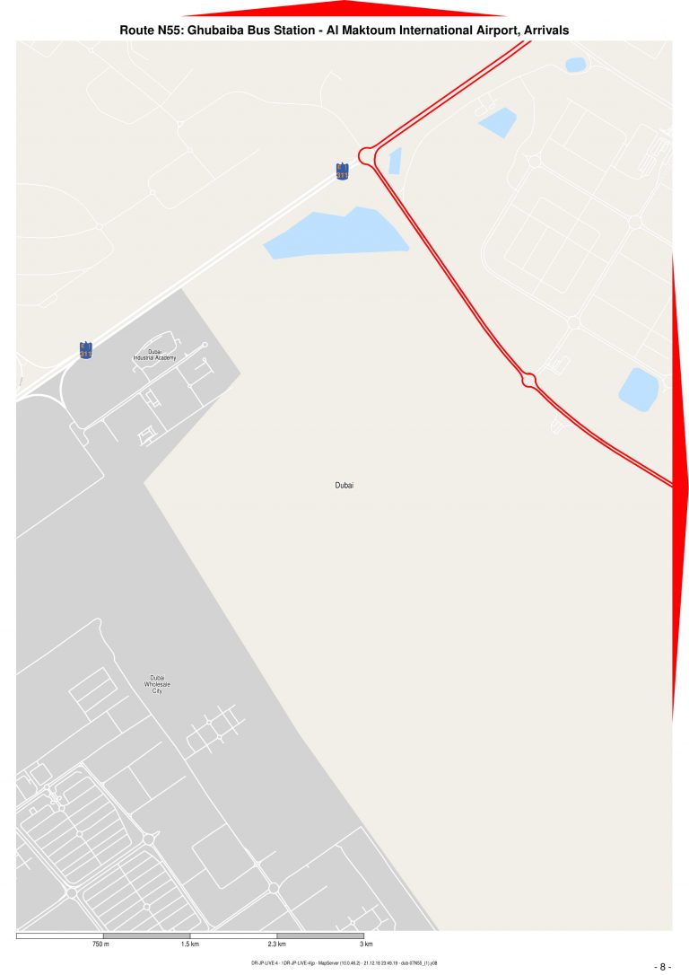 N55 Bus Route in Dubai - Time Schedule, Stops and Maps - Your Dubai Guide