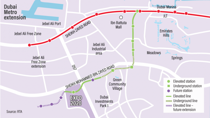 Confirmed: Reopening of Metro between DMCC and Ibn Battuta on Friday ...