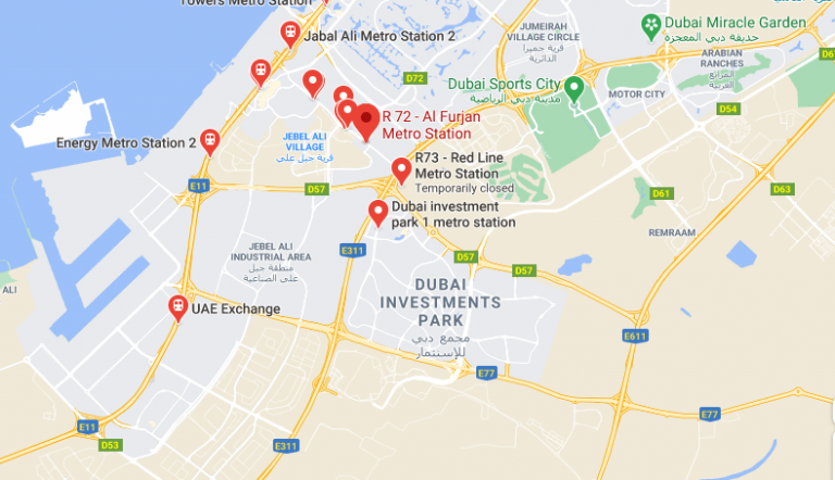 Al Furjan R72 Metro Station Timing, Schedule, Route maps, Frequency ...