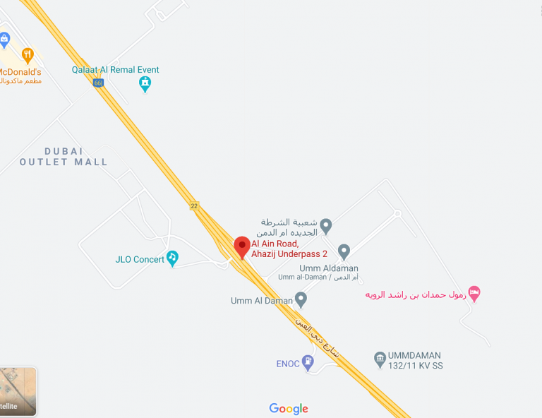 Al Ain Road , Ahazij Underpass Bus Stop in Dubai - Your Dubai Guide
