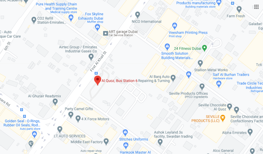 Al Quoz, Bus Station 6 Bus Stop in Dubai - Your Dubai Guide