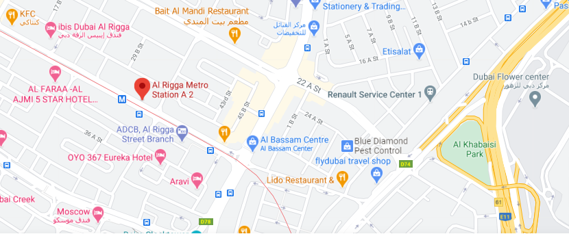 Al Rigga Metro Station A2 Bus Stop in Dubai - Your Dubai Guide