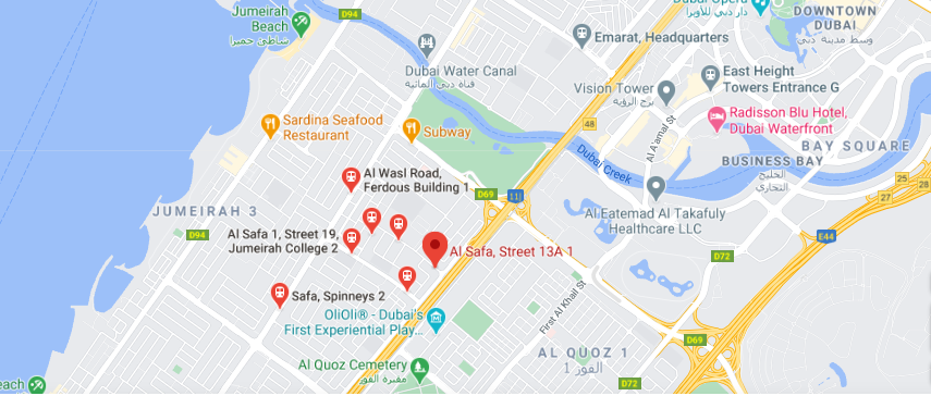 Al Safa, Street 13A 1 Bus Stop in Dubai - Your Dubai Guide