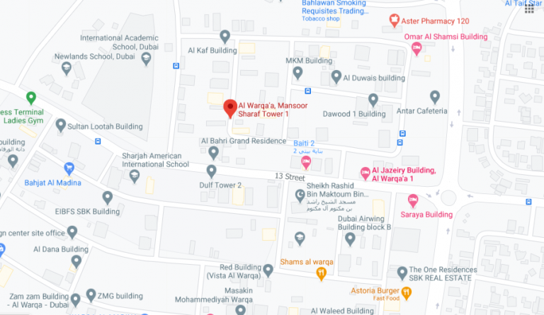 Al Warqa’a, Mansoor Sharaf Tower Bus Stop in Dubai - Your Dubai Guide