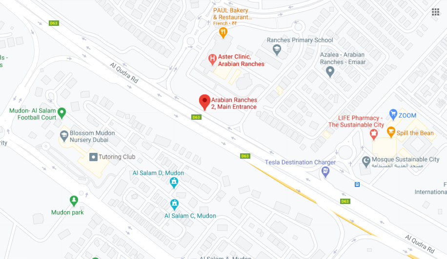 Arabian Ranches 2, Main Entrance Bus Stop in Dubai - Your Dubai Guide