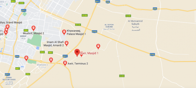 Awir, Masjid 1 Bus Stop in Dubai - Your Dubai Guide