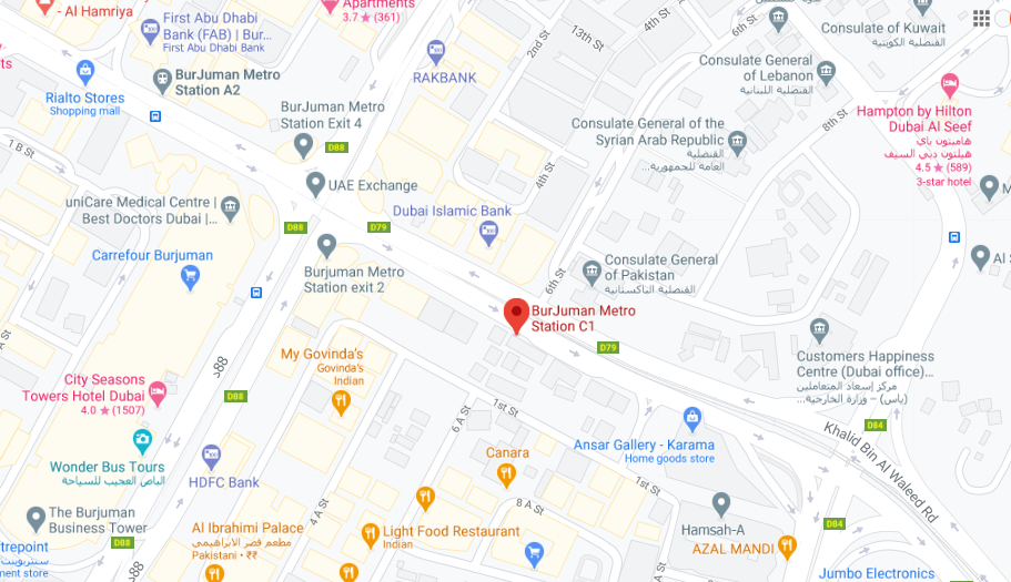 BurJuman Metro Bus Stop C1 Bus Stop in Dubai - Your Dubai Guide