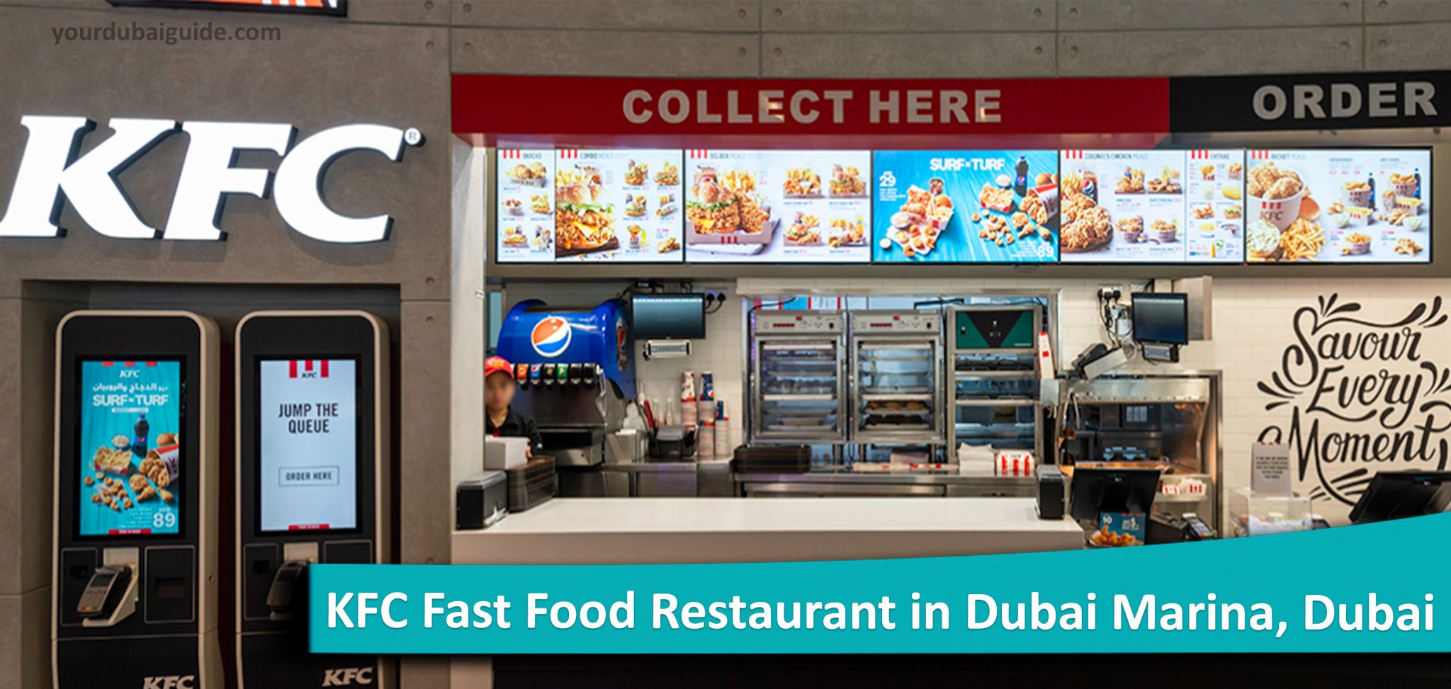 KFC Fast Food Restaurant in Dubai Marina, Dubai - Your Dubai Guide