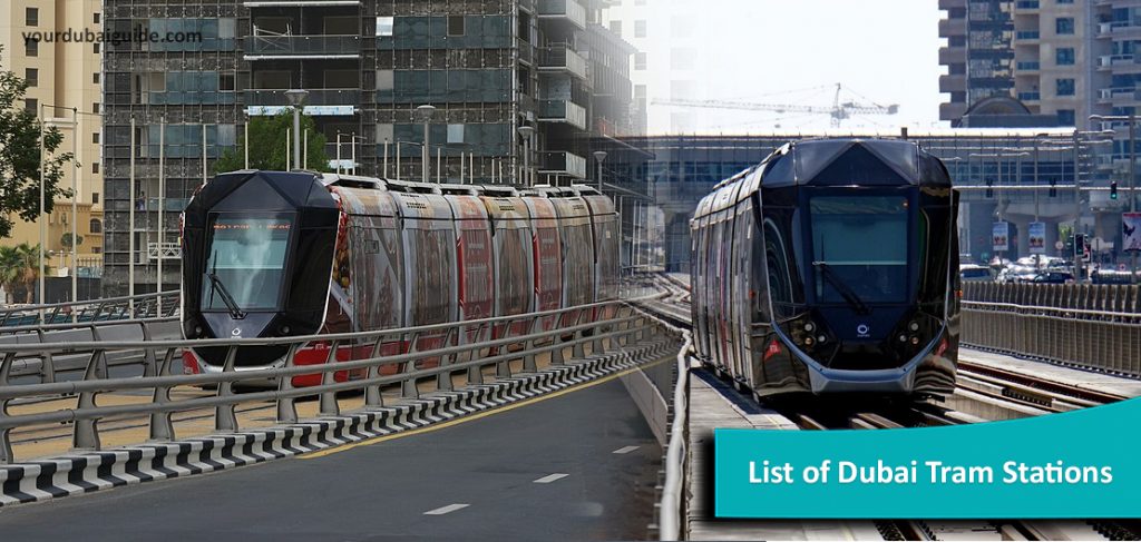 List of Dubai Tram Stations: Timing, Route map, Stops - Your Dubai Guide