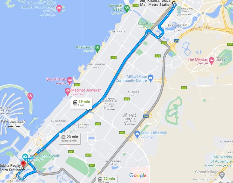 SH1 Bus Route in Dubai Time table, Schedule, Stops and Maps, Frequency ...