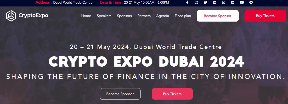 Crypto Expo 2024 in Dubai Contact Details, Cost, How to Buy Online? - Your Dubai Guide