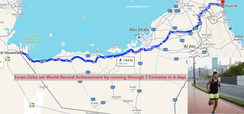 British Expat Evren Ozka's World Record Achievement on running through ...